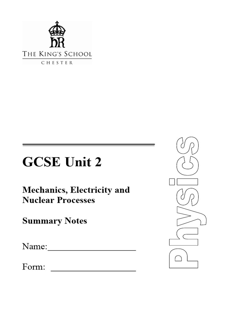 GCSE Physics Unit 2 Summary Notes | PDF | Radioactive Decay | Atomic ...