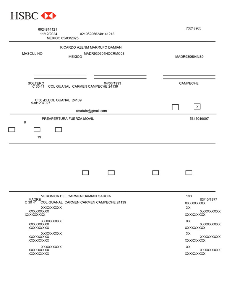 Cuenta HSBC Ricardo Marrufo | PDF | Cheque | Economias