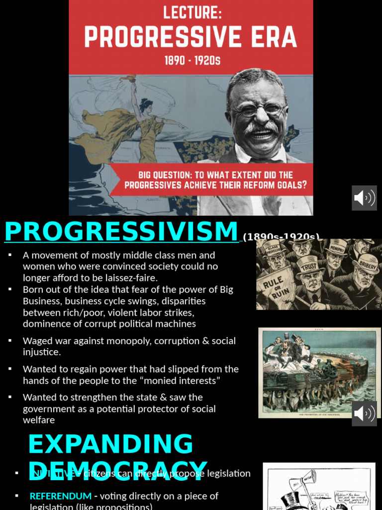Progressivism: Reforms and Impact (1890-1920) | PDF | Theodore Roosevelt