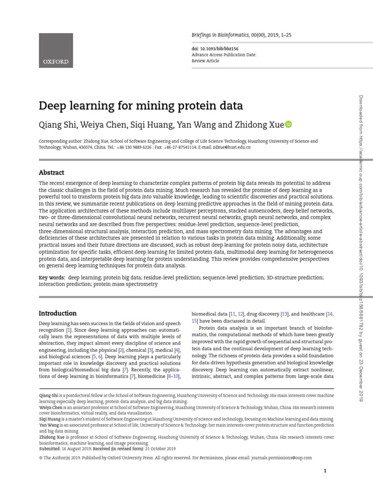 DL Protein | PDF | Deep Learning | Proteins