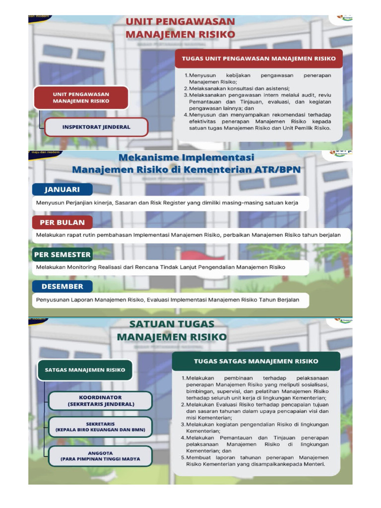 Materi 1 Manajemen Resiko Kemeterian Atr BPN | PDF