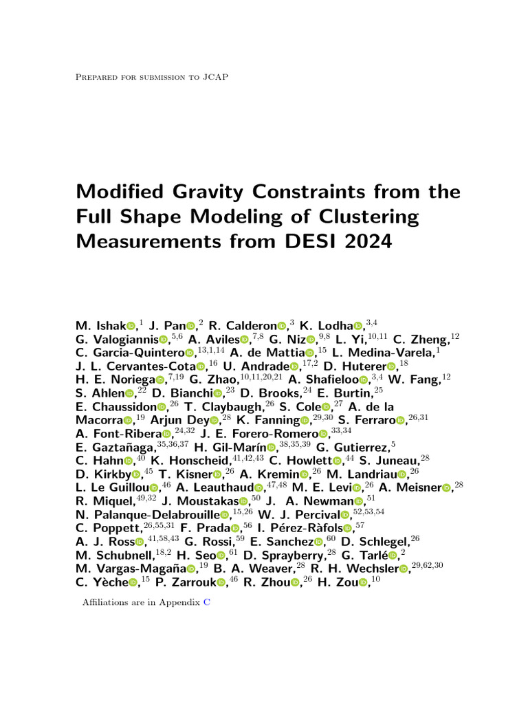 24 - Modified Gravity Constraints From The Full Shape Modeling of Clustering Measurements From ...
