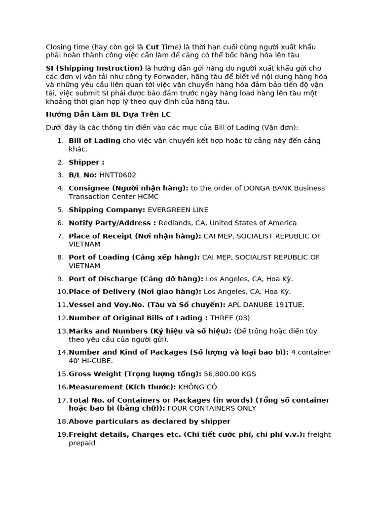 Booking Evergreen | PDF