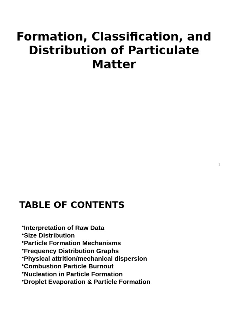 v3 - Particle - Formation | PDF | Particulates | Aerosol