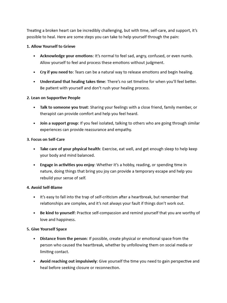 Broken Heart | PDF | Broken Heart | Mental Health