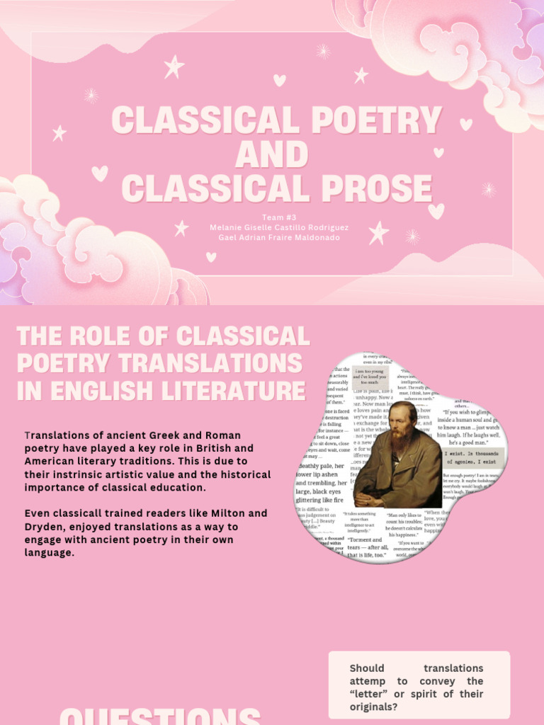 Classical Poetry and Clasiccal Prose | PDF | Translations | Poetry