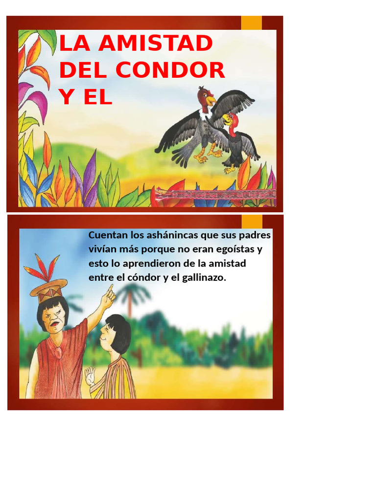 Amistad entre el cóndor y el gallinazo | PDF