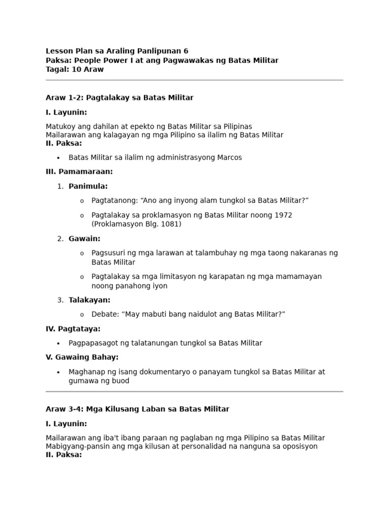 Lessonplan w2-3 | PDF