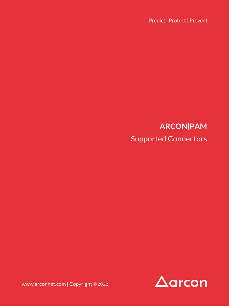 ARCON PAM Supported Connectors Overview | PDF | Ibm Db2 | Oracle Database