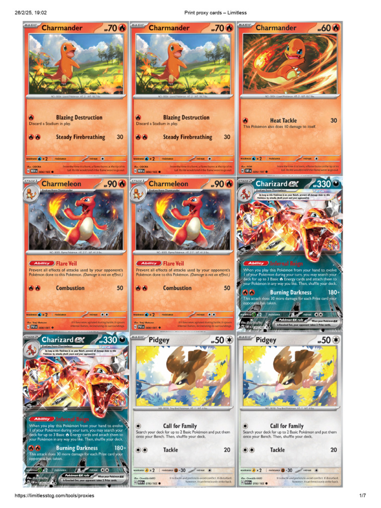 Limitless TCG Proxy Card Printing | PDF