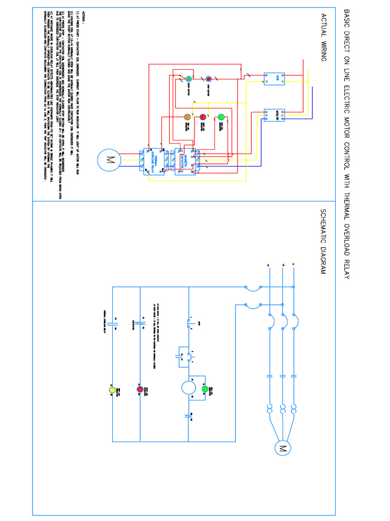Direct Online Motor Control With Thermal Overload Relay | PDF