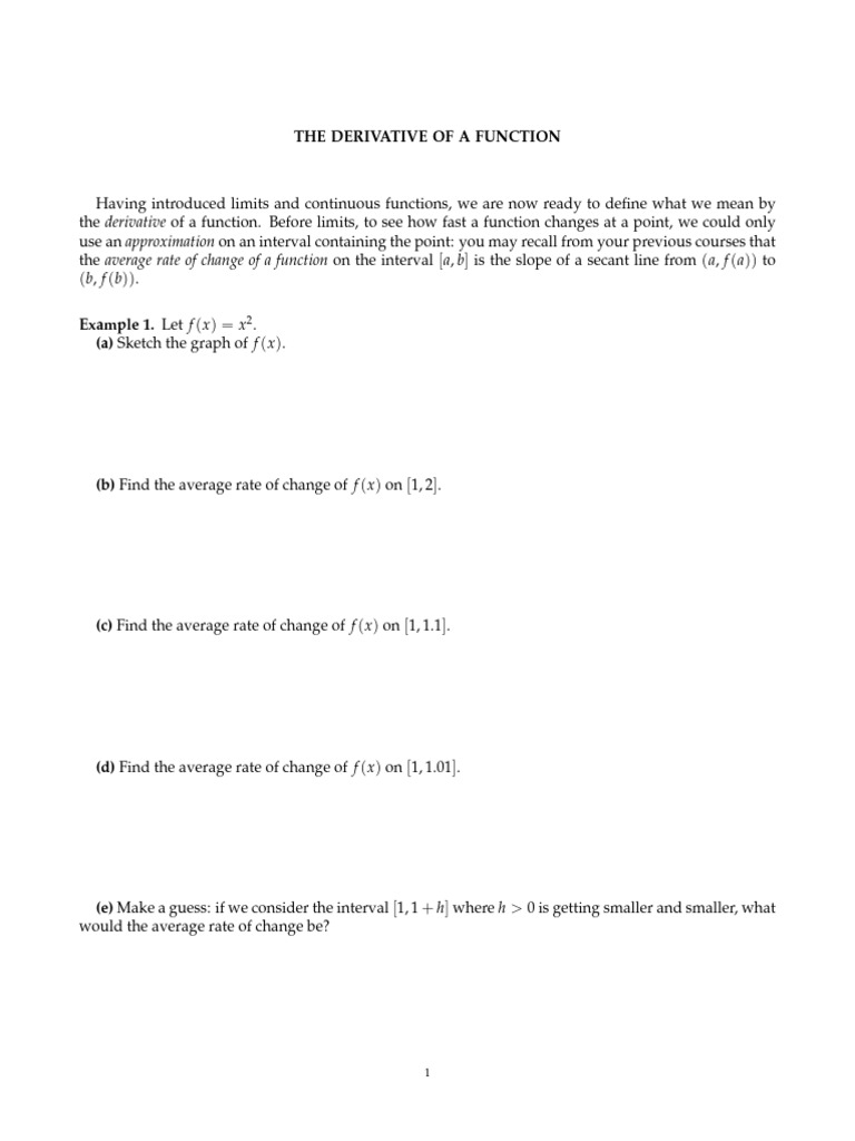 Understanding Function Derivatives | PDF | Derivative | Tangent