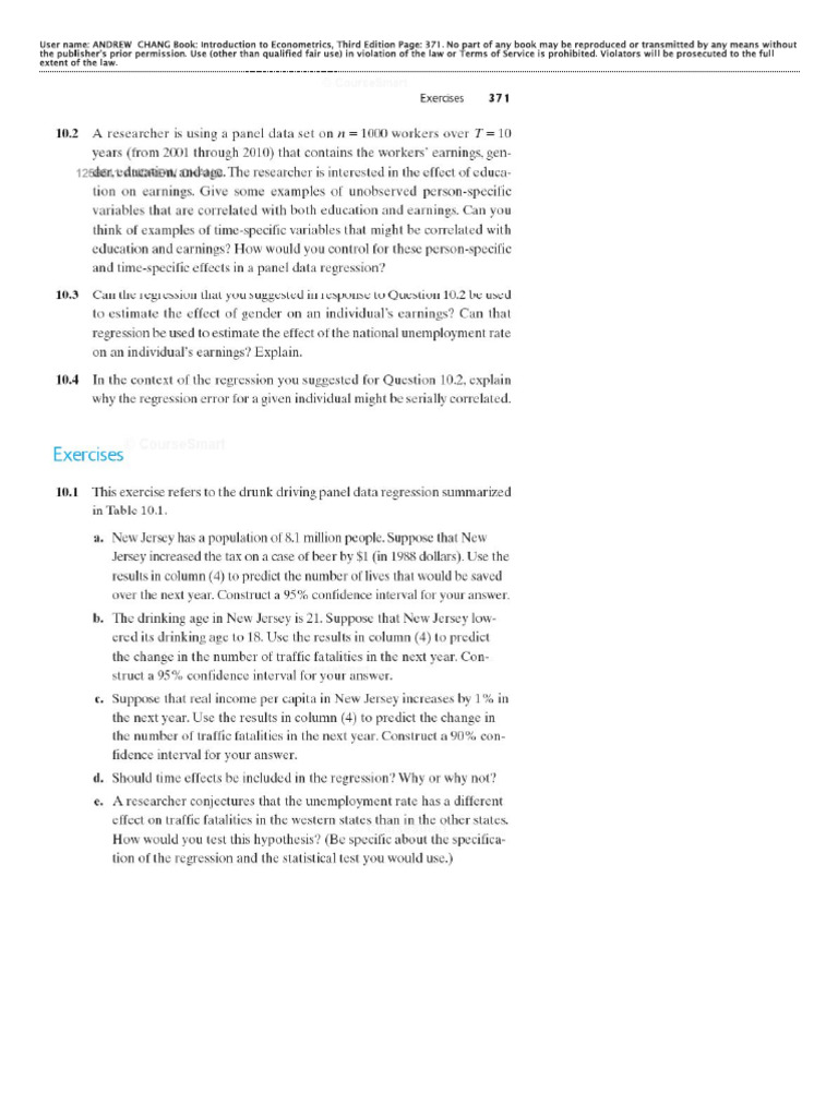 SW CH 10 Exercise | PDF