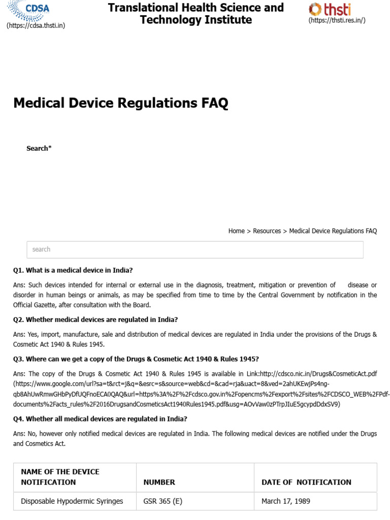 Medical Device Import Regulations in India | PDF | Medical Device | License