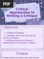 Critique Paper Template | PDF | Evaluation | Cognition