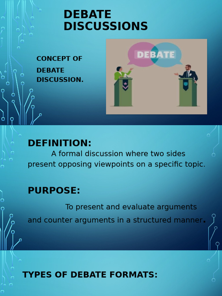 Understanding Debate: Types and Benefits | PDF