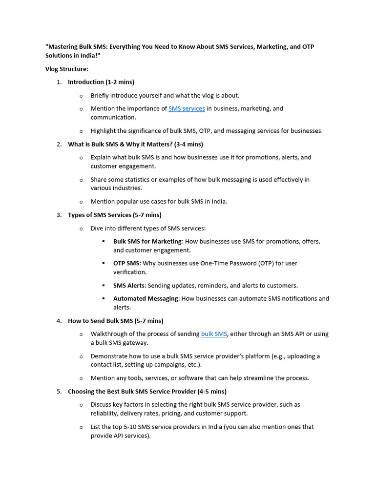 Mastering Bulk SMS | PDF | Mobile Marketing | Internet