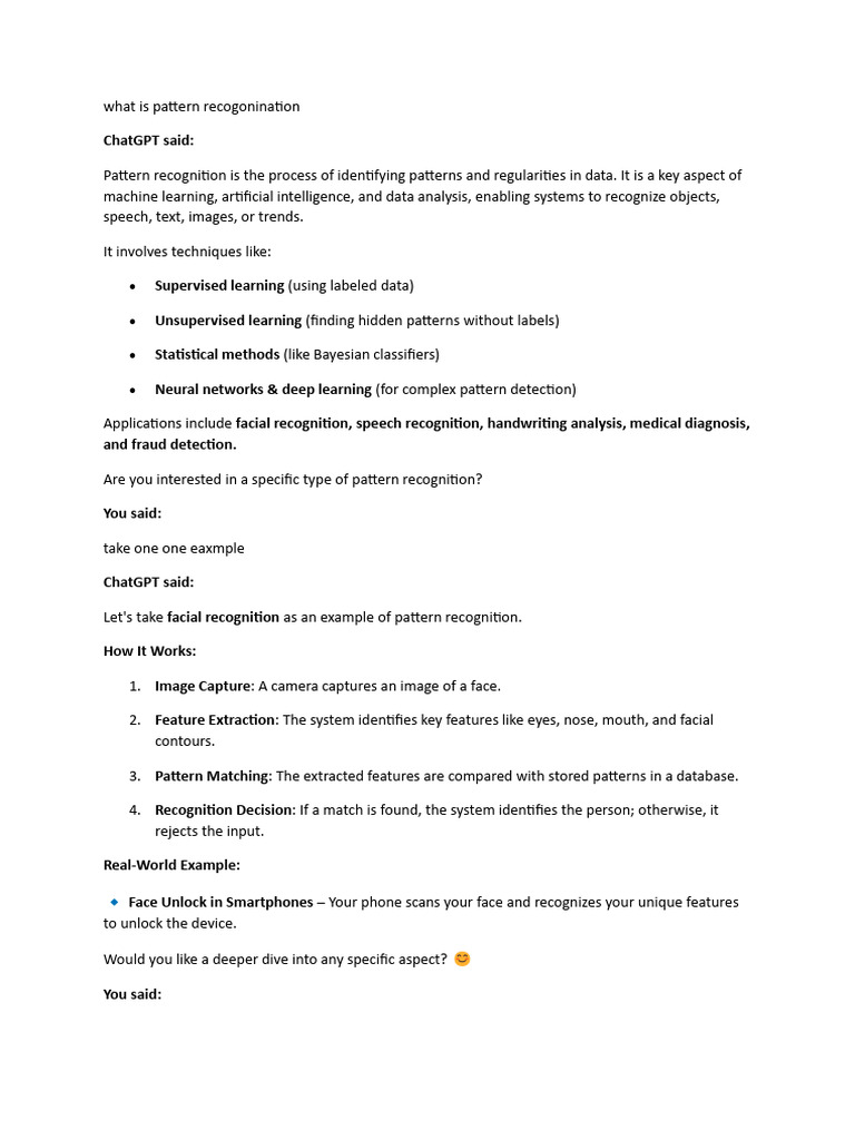 What Is Pattern Recogonination | PDF | Pattern Recognition | Machine Learning