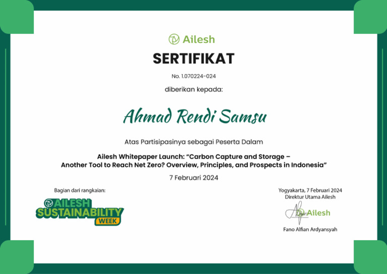 Webinar Carbon Capture and Storage by Ailesh | PDF