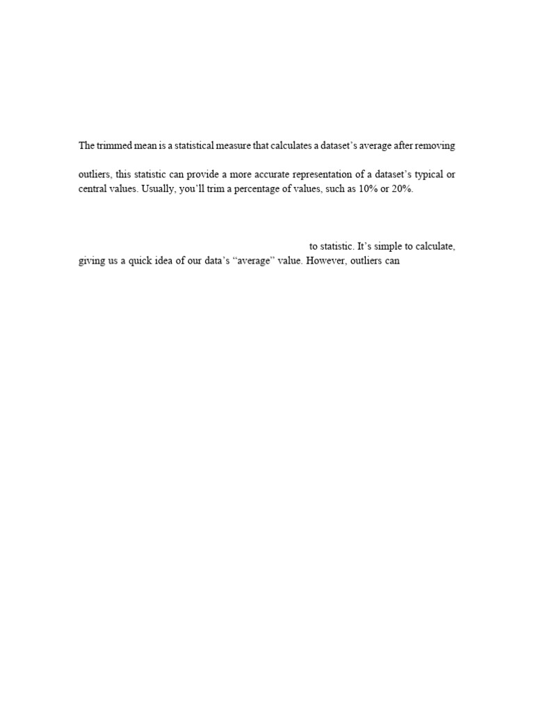 Chapter 3 - Trimmed Mean, Box Plot, Dot Plot | PDF | Quartile | Statistical Analysis