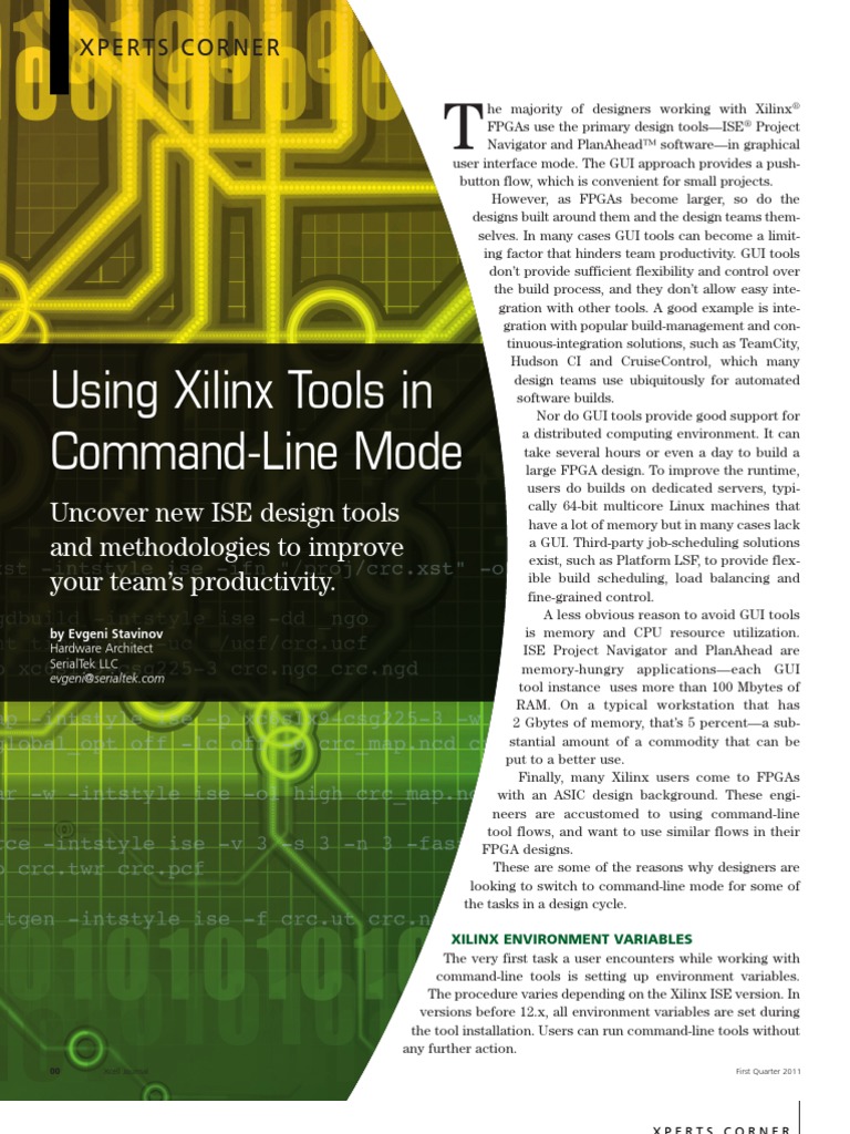 Xilinx Tools in Command Line Mode | PDF | Command Line Interface ...