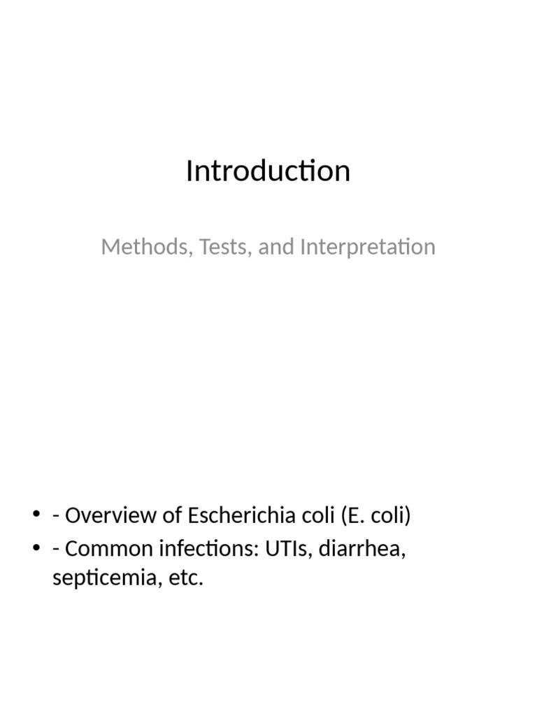 Lab_Diagnosis_E_coli | PDF