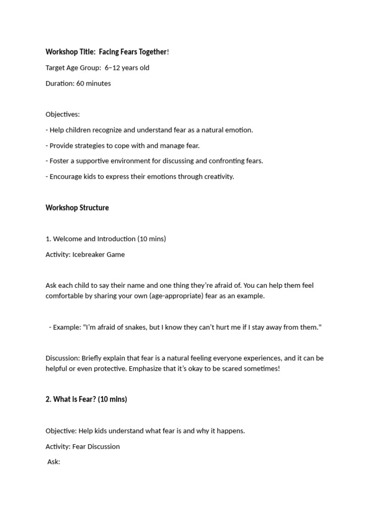 Fear Pdf Fear Feeling