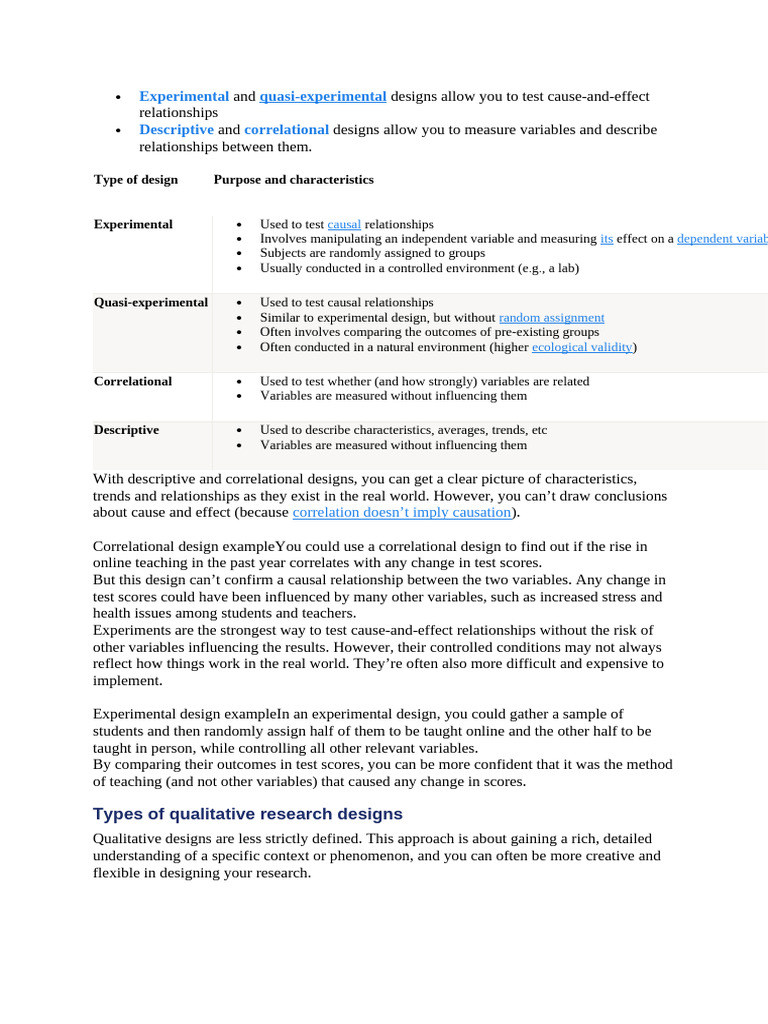 What Is a Research Design - Char law | PDF | Experiment | Causality