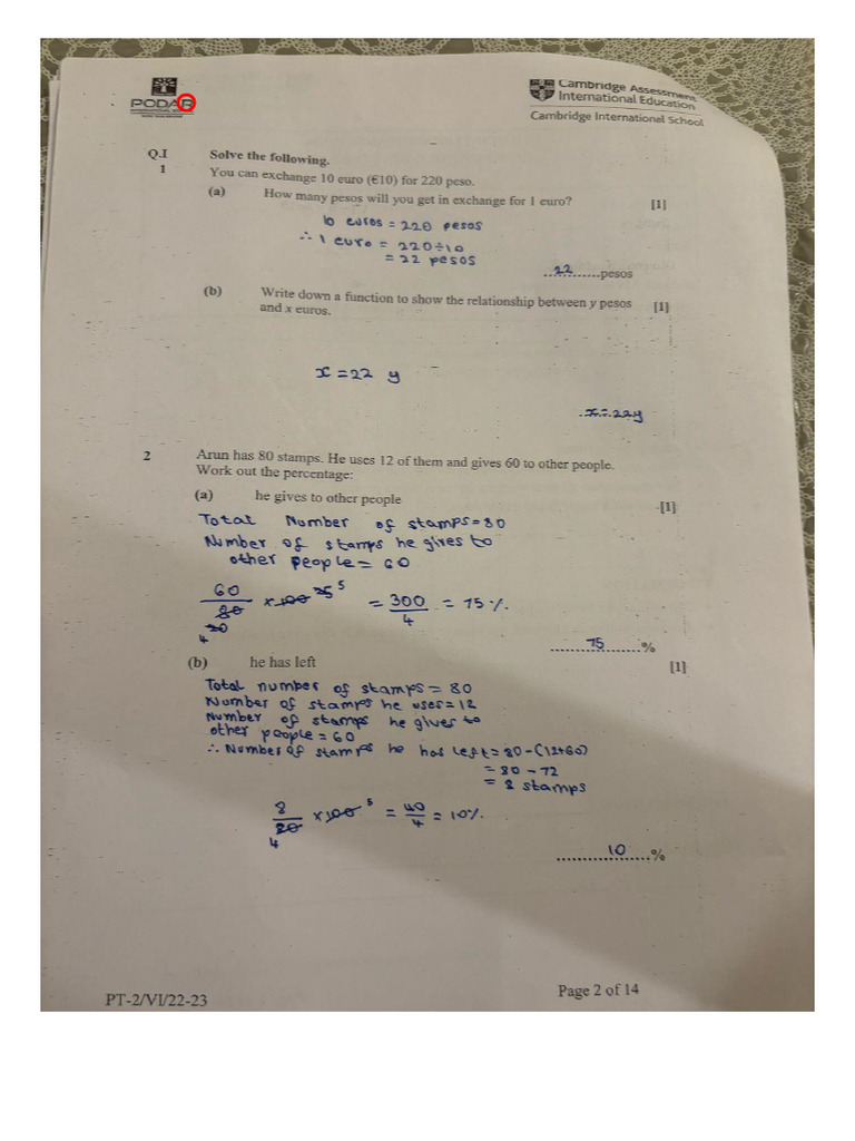 Marked Paper Properly Circled | PDF