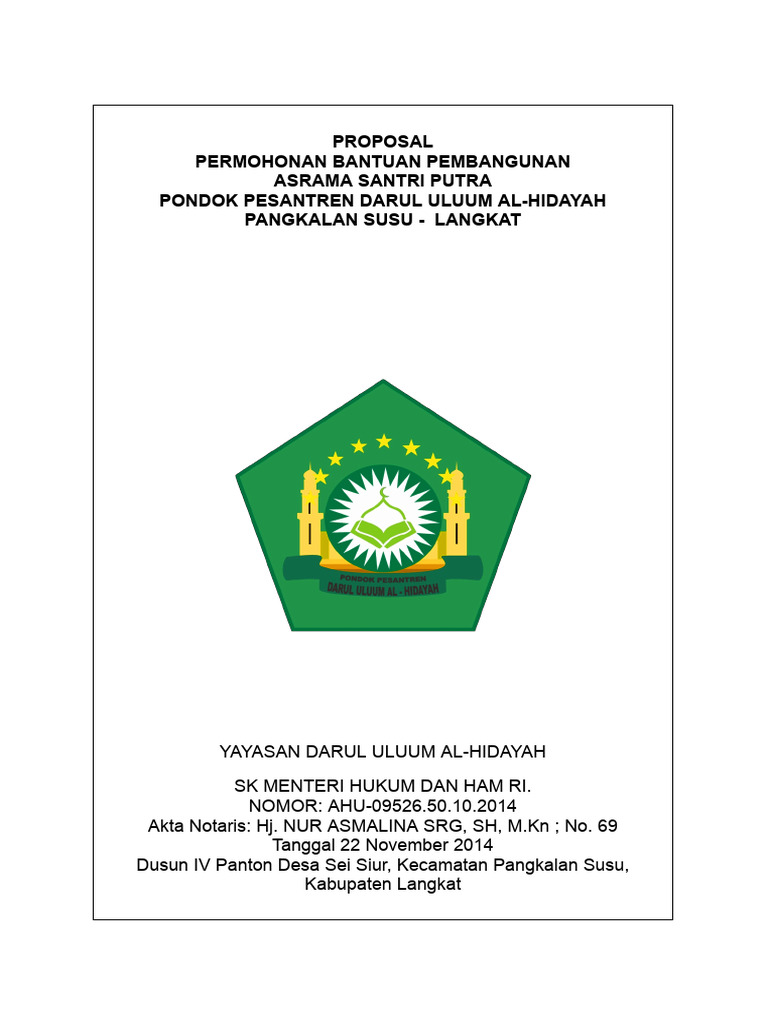 Proposal Pembangunan Asrama Pertamina | PDF