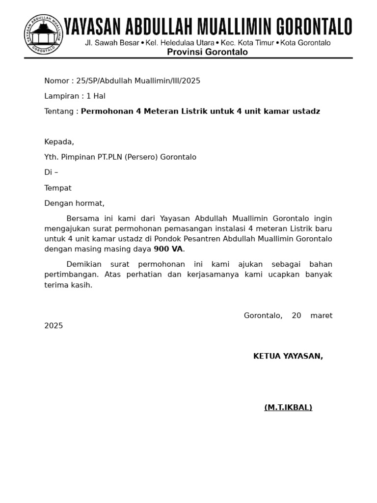 Surat Permohonan | PDF