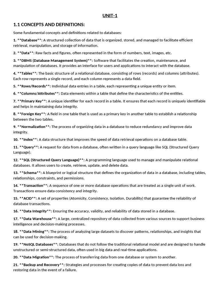 ADM_FULL_NOTES | PDF | Relational Database | Databases