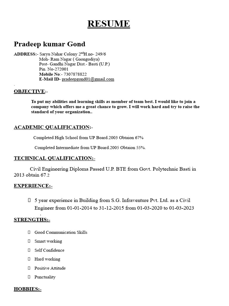 Pradeep Kumar Gond 145558905 | PDF