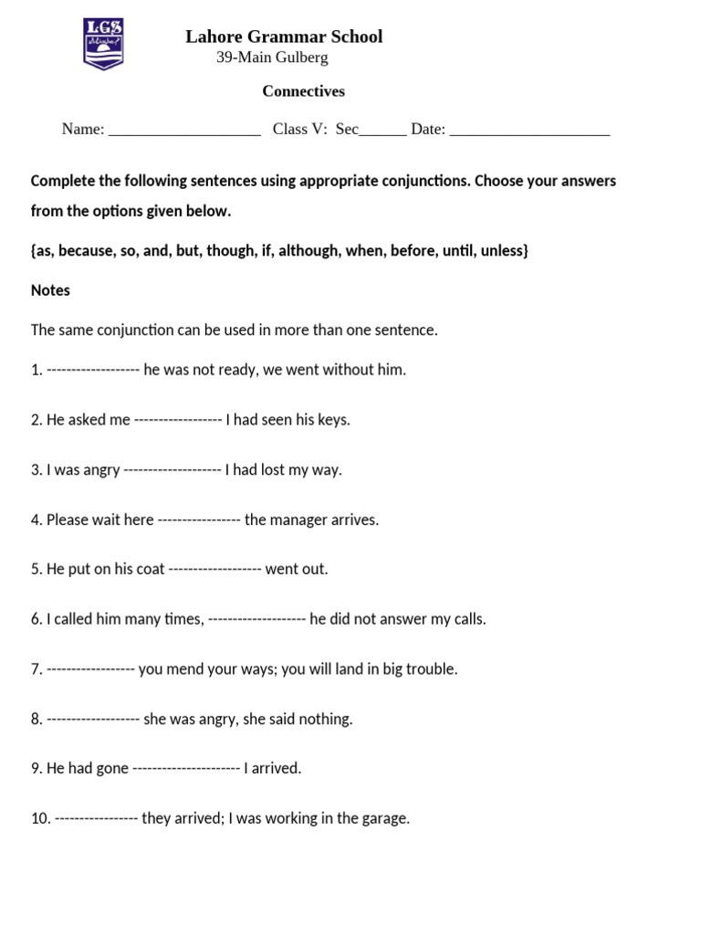 Revision Worksheets | PDF