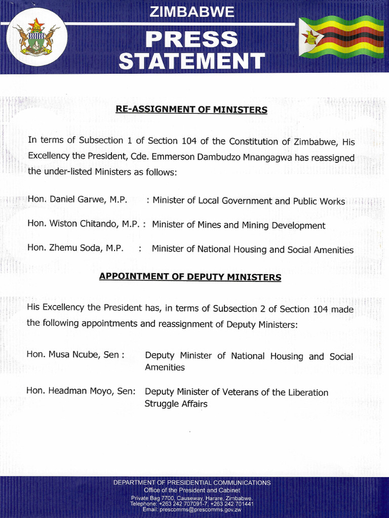 Press Statement 1 | PDF