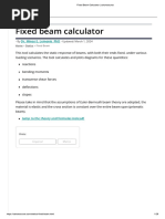 StructX - Beam Design Formulas | PDF | Beam (Structure) | Bending