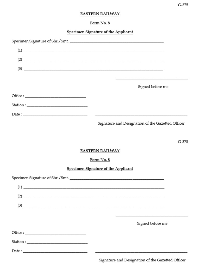 1519712128371-Specimen Signature of The Applicant-Form No 8 | PDF