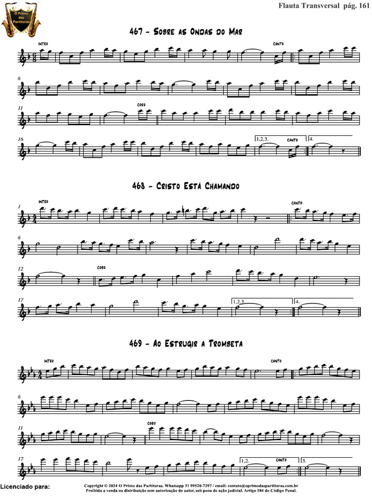 Amostra Harpa Cristã de Flauta João Quirante | PDF