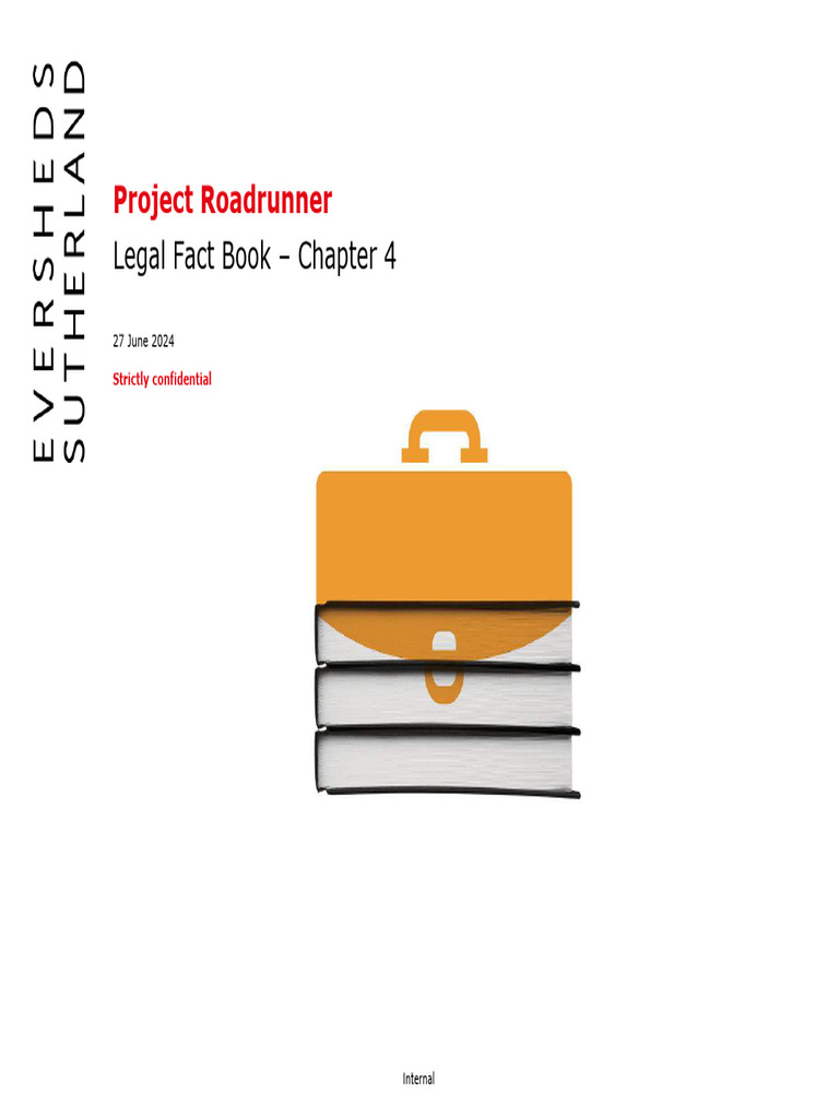 Project Roadrunner - Legal Factbook Italy (Draft ES Italy 2024-06-27 ...