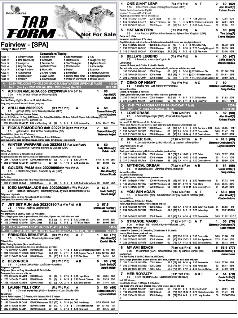 TabForm Fairview 20250307 | PDF