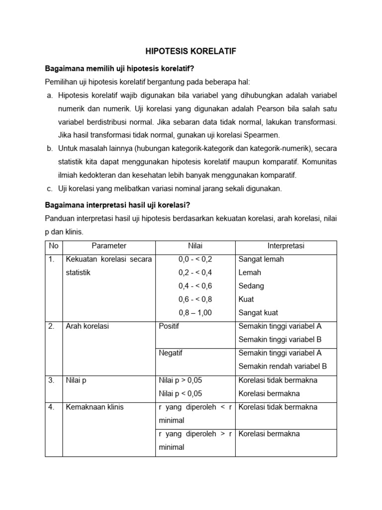 Uji Korelasi Pearson dalam Penelitian DM | PDF