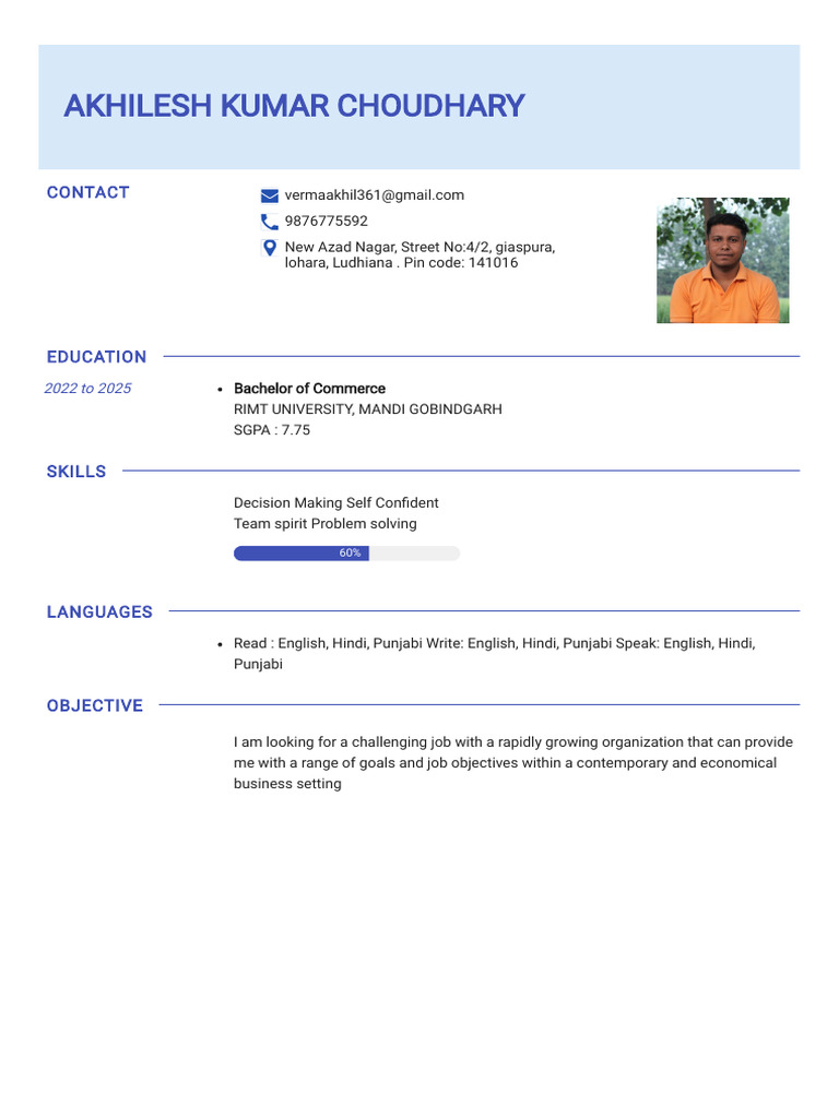 Akhilesh Resume | PDF