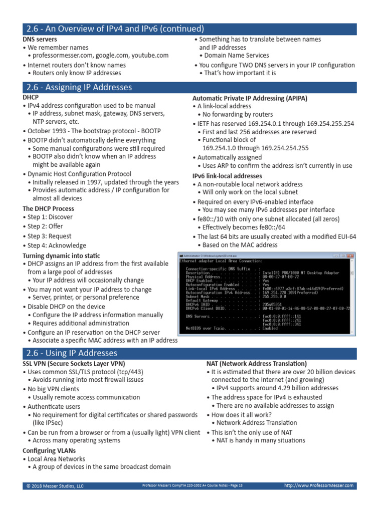 CompTIA A+ 220-1001 Core 1 Course Notes by Professor Messers_025-027 ...