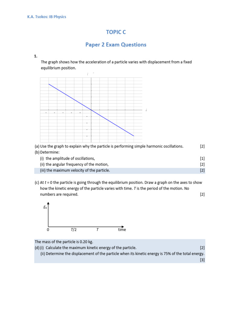 Topic C Paper 2 Exam Questions | PDF | Waves | Wavelength