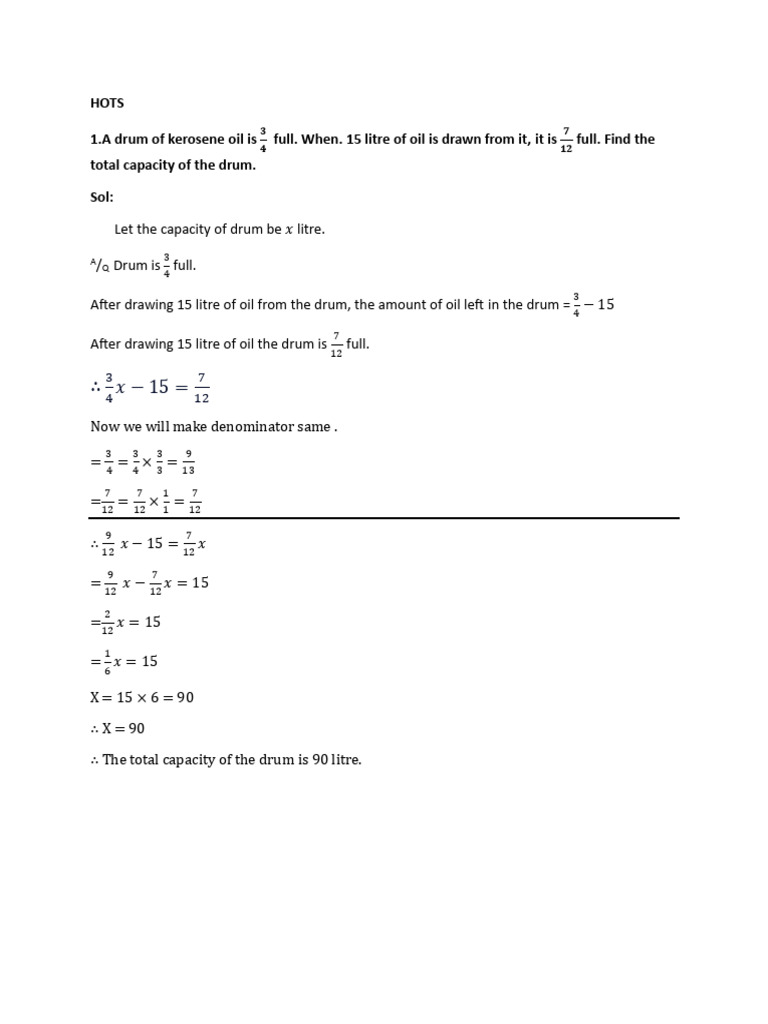Maths Ch-2 Hots Ques.1 | PDF