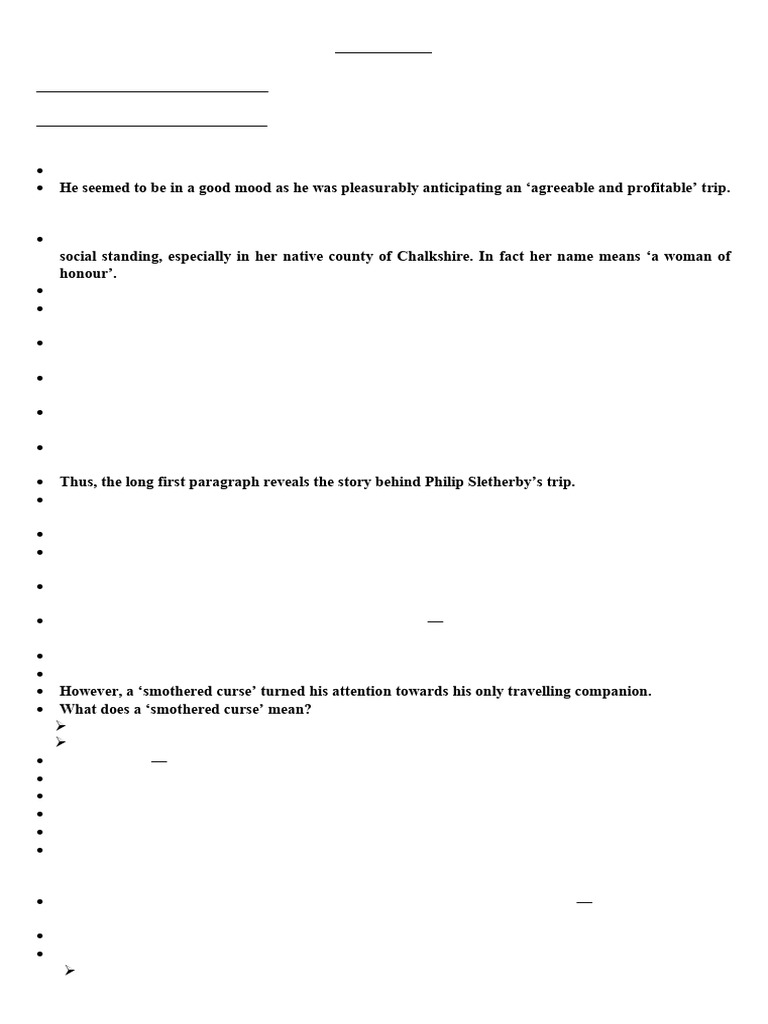 English - Literature Chapter 4 - Gist - Class Viii | PDF