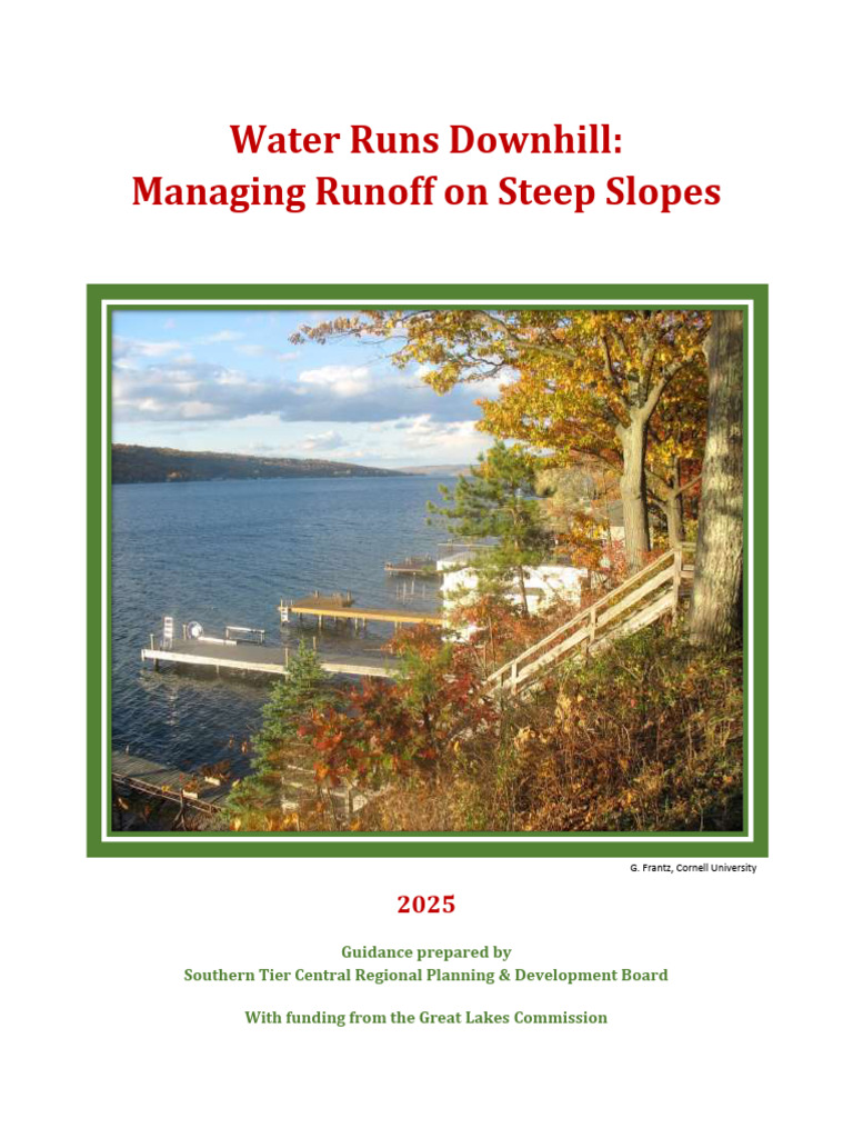Steep Slope Runoff Management Guide | PDF | Surface Runoff | Erosion