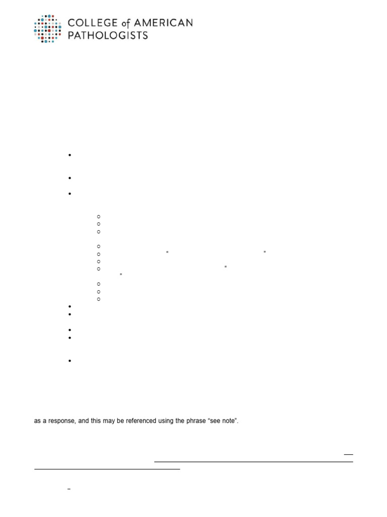 Synoptic Reporting Definition Examples v4.0 | PDF | Carcinoma | Pathology
