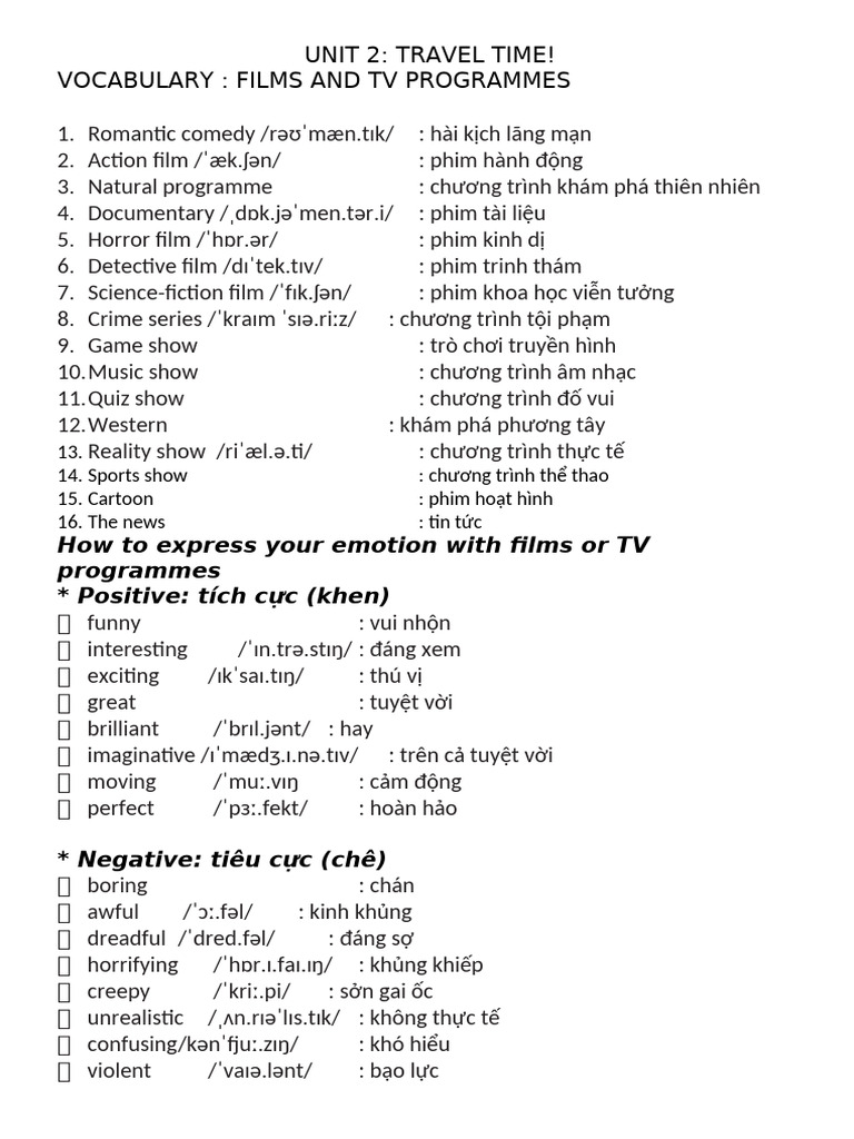 Films and TV Programmes (T V NG) | PDF