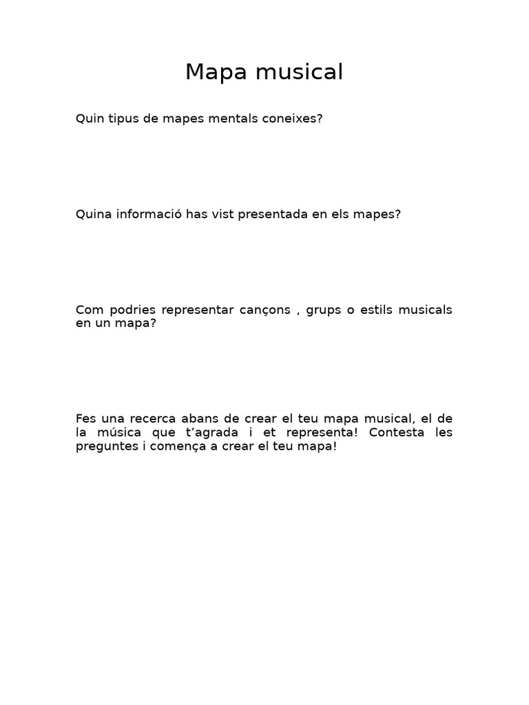 Mapa Musical | PDF
